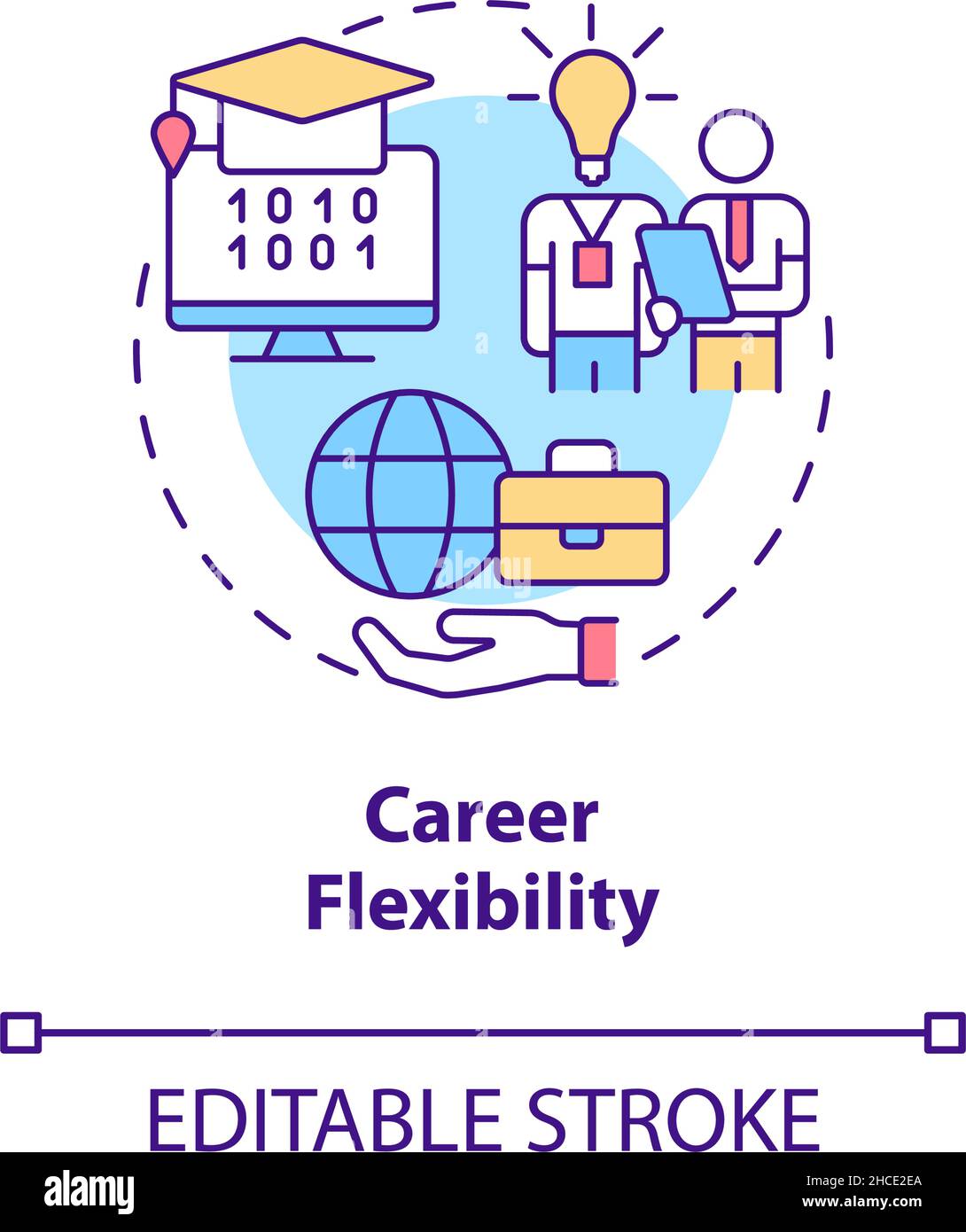 Career flexibility concept icon Stock Vector Image & Art - Alamy