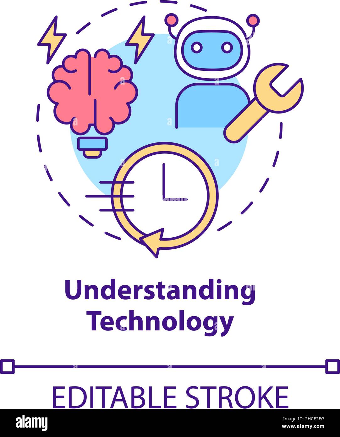 Understanding technology concept icon Stock Vector Image & Art - Alamy