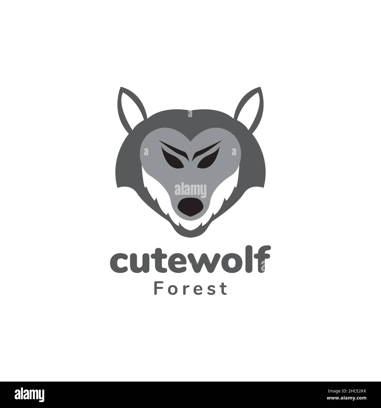 Grey wolf animals Stock Vector Images - Alamy