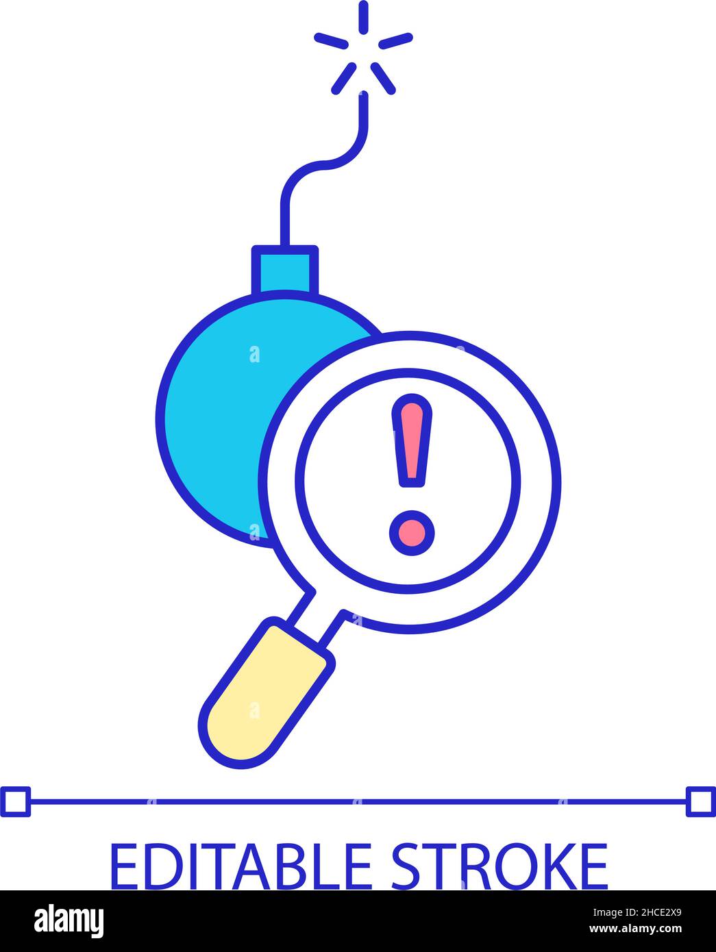 Potential risk awareness RGB color icon Stock Vector Image & Art - Alamy