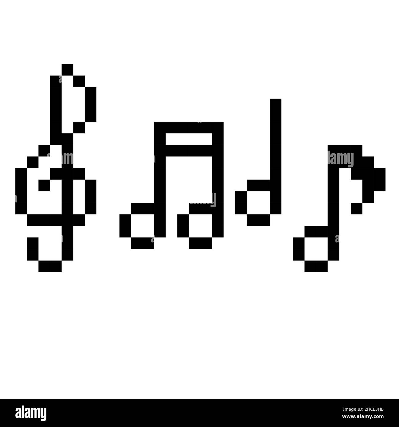 Music notes symbol Cut Out Stock Images & Pictures - Alamy