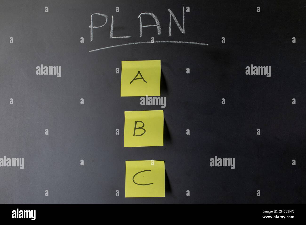 Plan A, B, or C, Success and action concept Stock Photo - Alamy