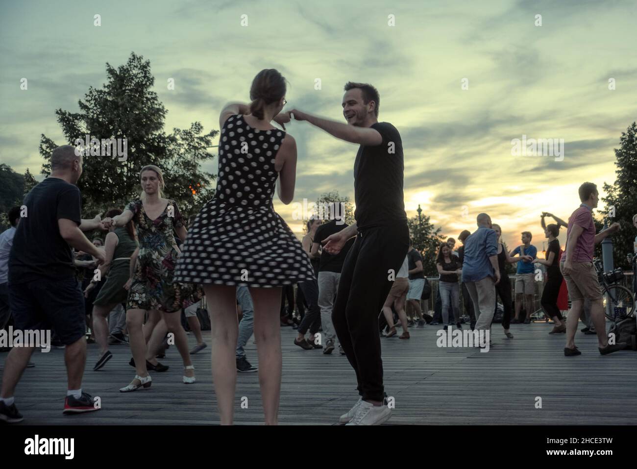 Couple dancing rock roll music hi-res stock photography and images - Alamy