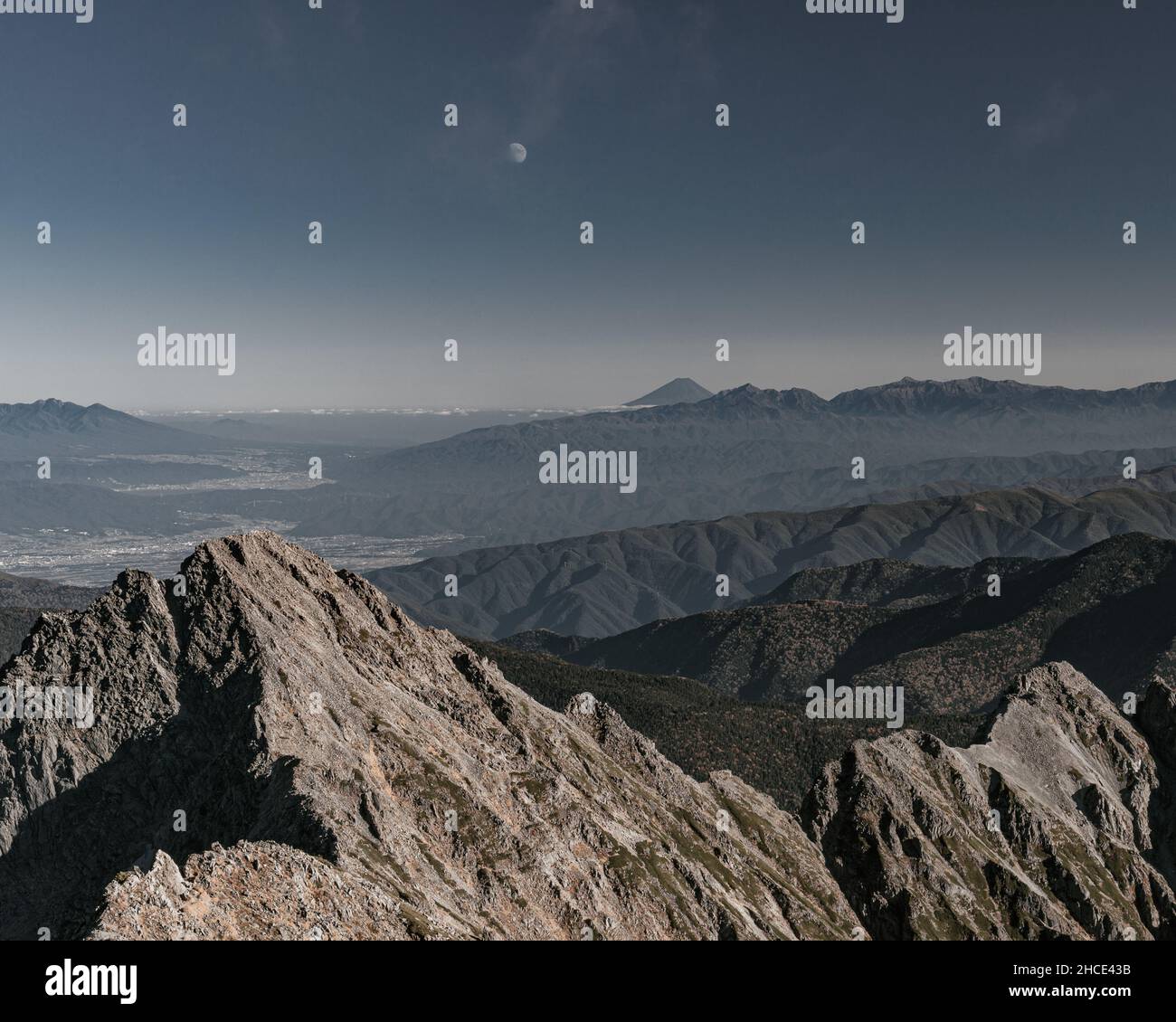 View of the mountain range. Geological formations Stock Photo - Alamy