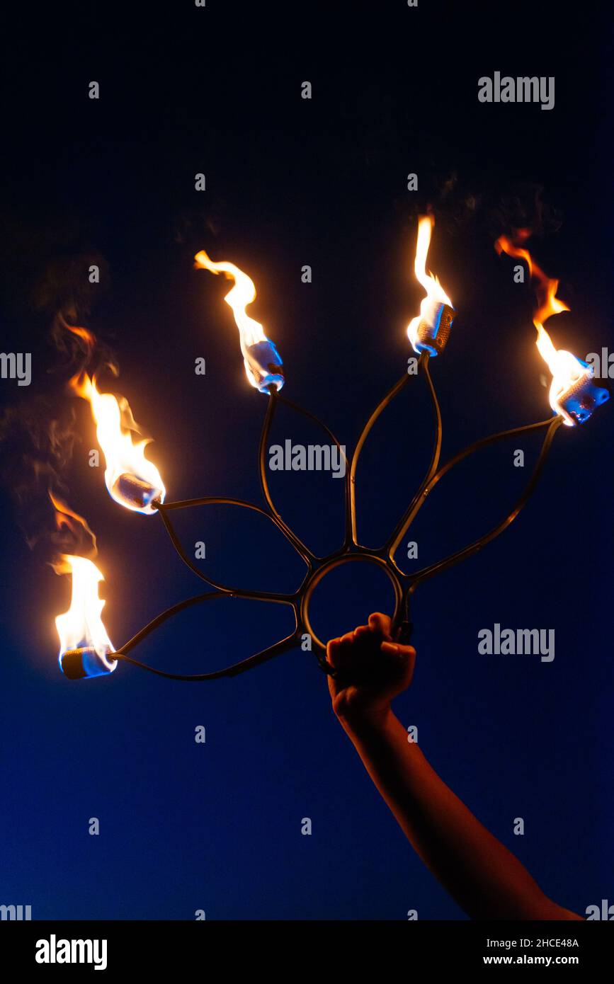 Female fire dancer hi-res stock photography and images - Alamy