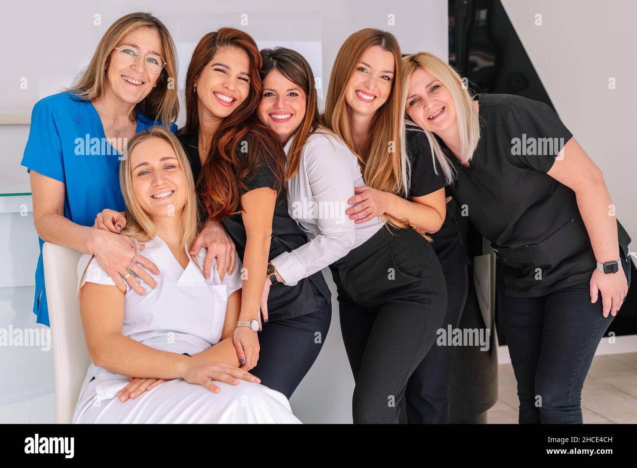 Hug colleague hi-res stock photography and images - Alamy