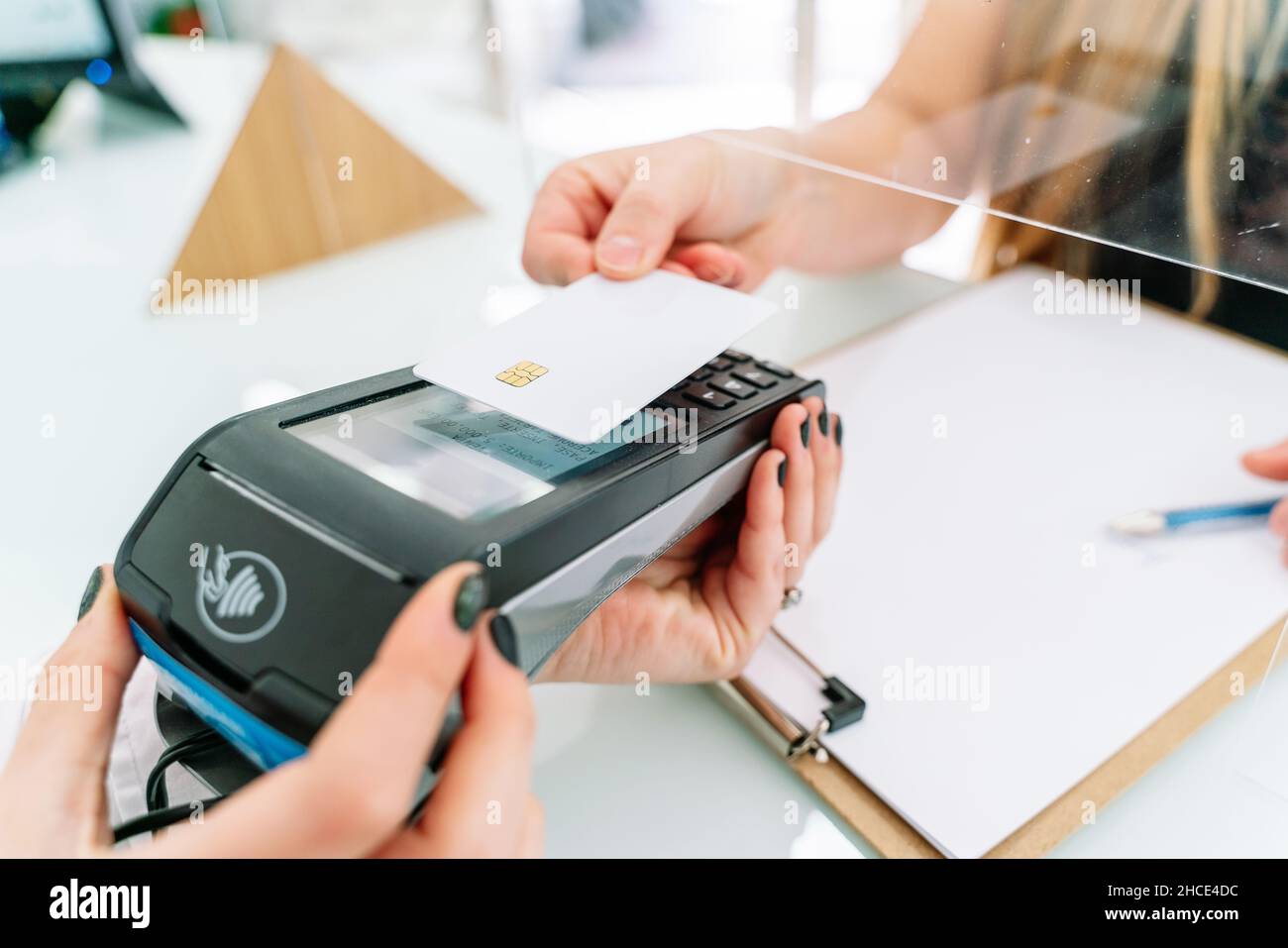 Portable payment terminal hi-res stock photography and images - Alamy