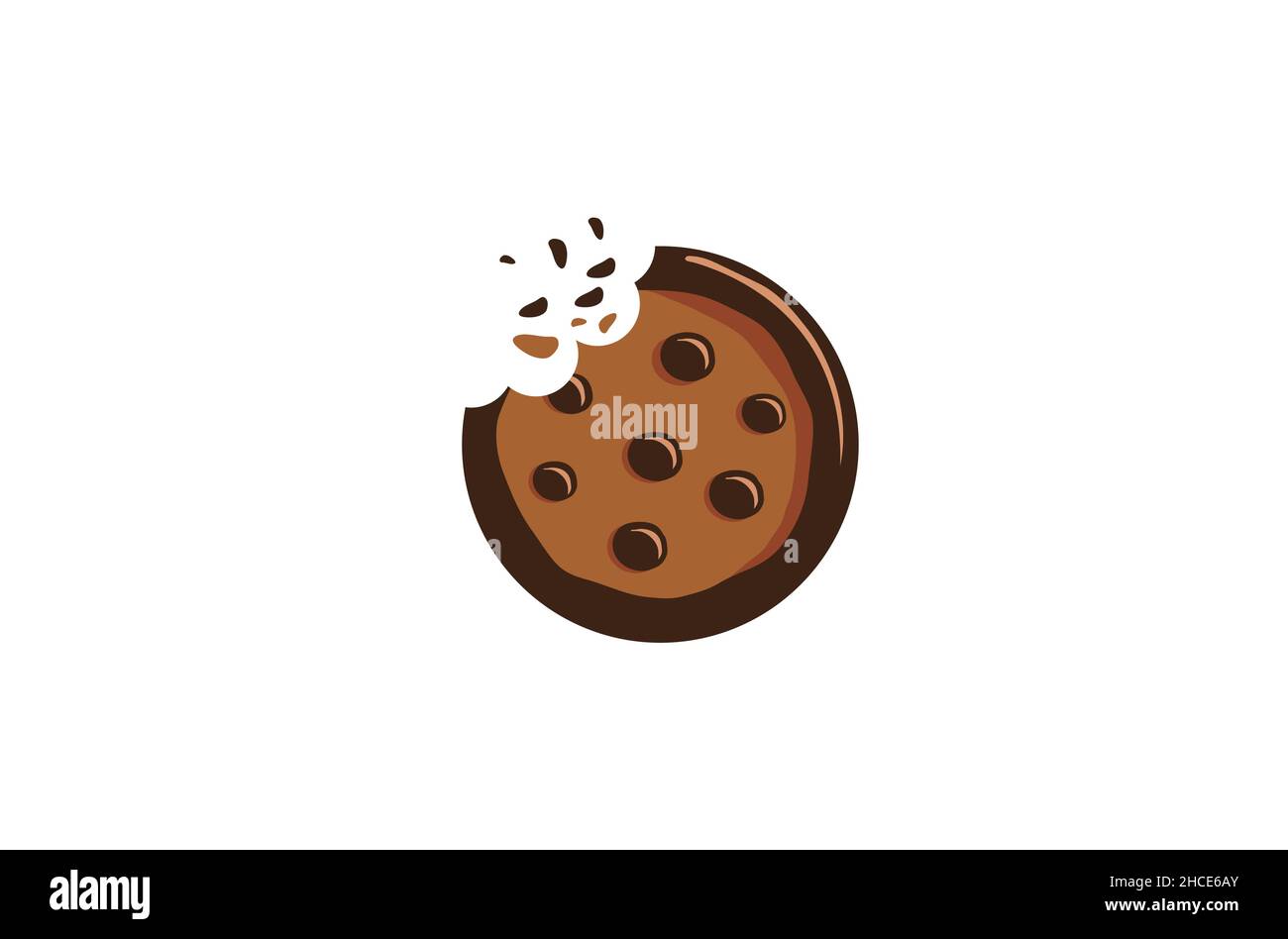 Creative Delicious Cookie Logo Vector Symbol Icon Design Illustration ...