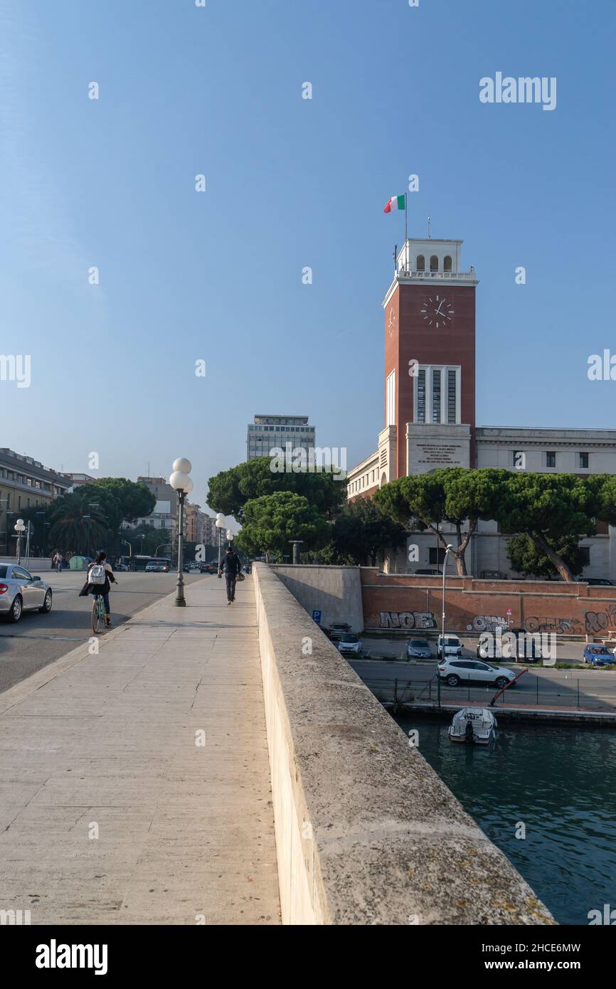 Cityscape, Ponte Risorgimento bridge, View of the Palazzo Comunale ...