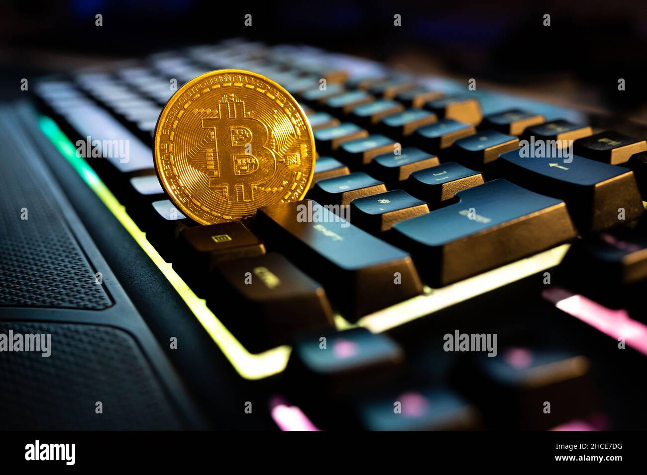 Cryptocurrency bitcoin numbers hi-res stock photography and images - Alamy