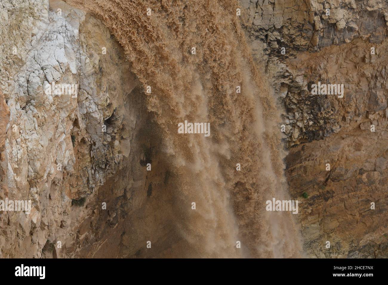 Flash Flood in the Negev Desert, Israel. Photographed in Wadi Tzeelim ...