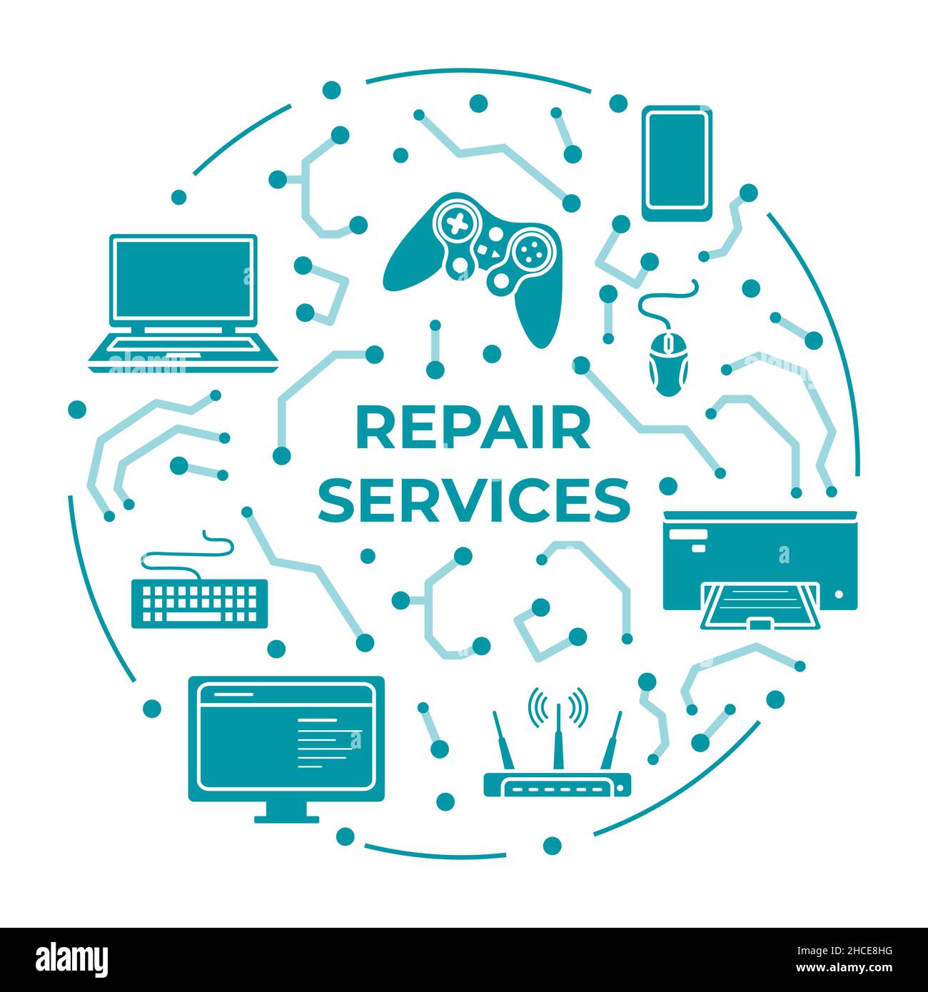 Breakdown service servicing Stock Vector Images - Alamy