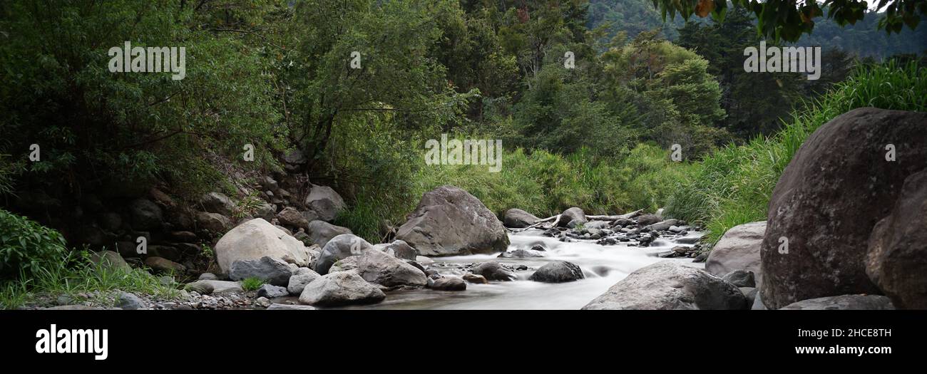 Panoramic shot of a river in the river Stock Photo - Alamy