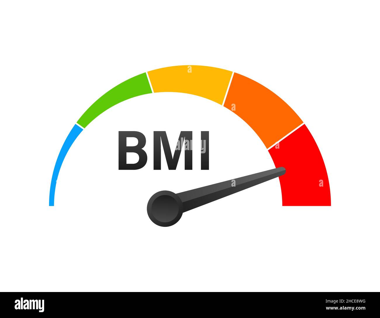 Indikator bmi on white background. Chart concept. Vector icon Stock ...