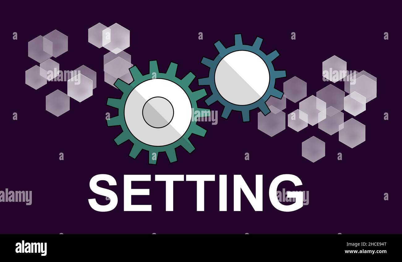 Illustration of a setting concept Stock Photo - Alamy