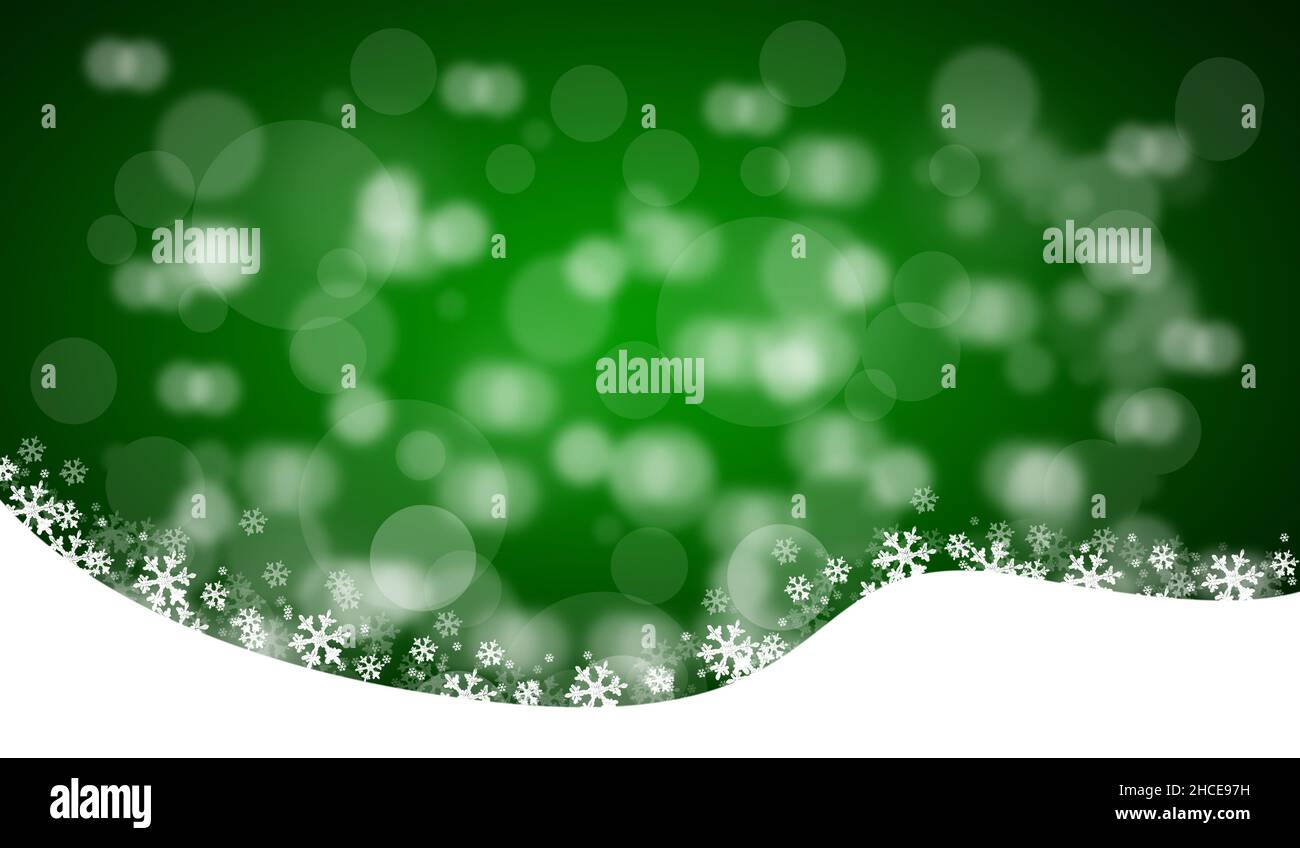 Green christmas background with bokeh Stock Photo - Alamy