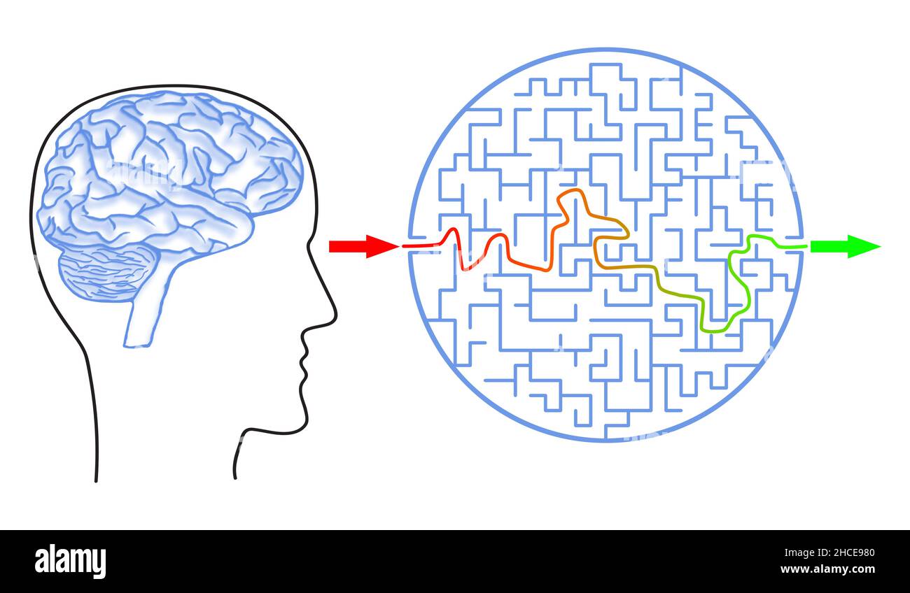 Problem and solution concept on white background Stock Photo - Alamy