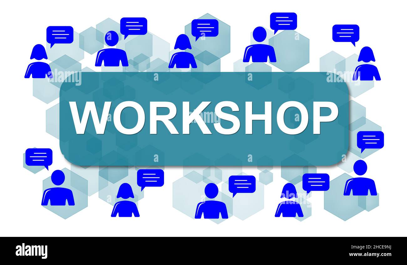Illustration of a workshop concept Stock Photo - Alamy