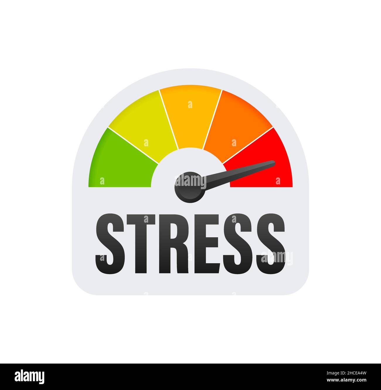 Stress score, great design for any purposes. Vector illustration. Chart ...