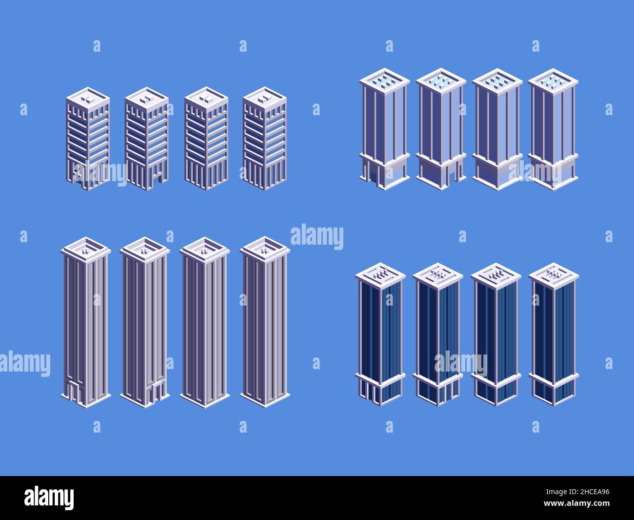 3d rendering modern high rise buildings hi-res stock photography and ...