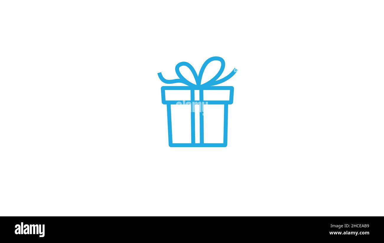 Creative Gift Box Abstract logo Symbol Design Icon Illustration Stock ...