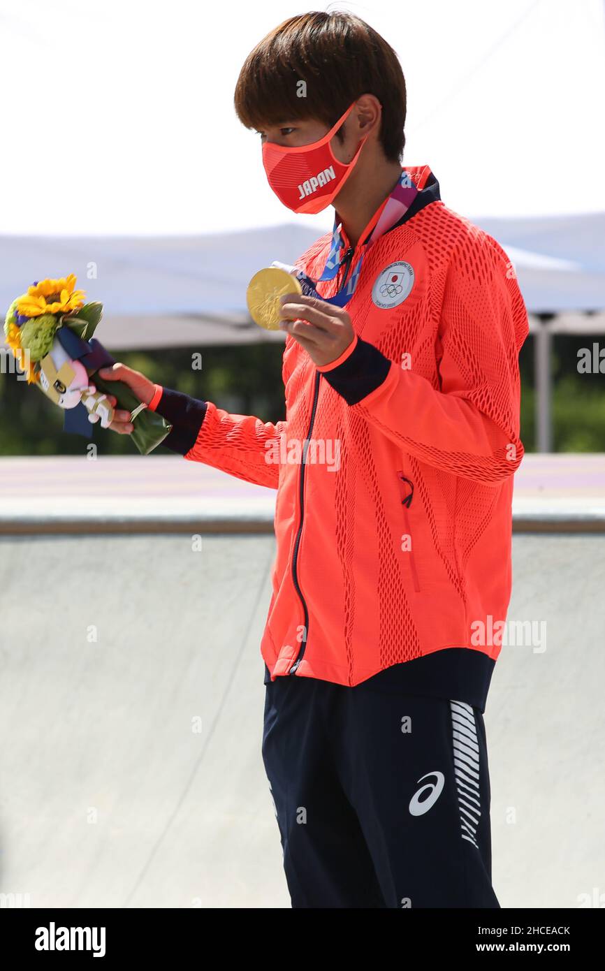 JULY 25th, 2021 - TOKYO, JAPAN: HORIGOME Yuto of Japan receives his ...