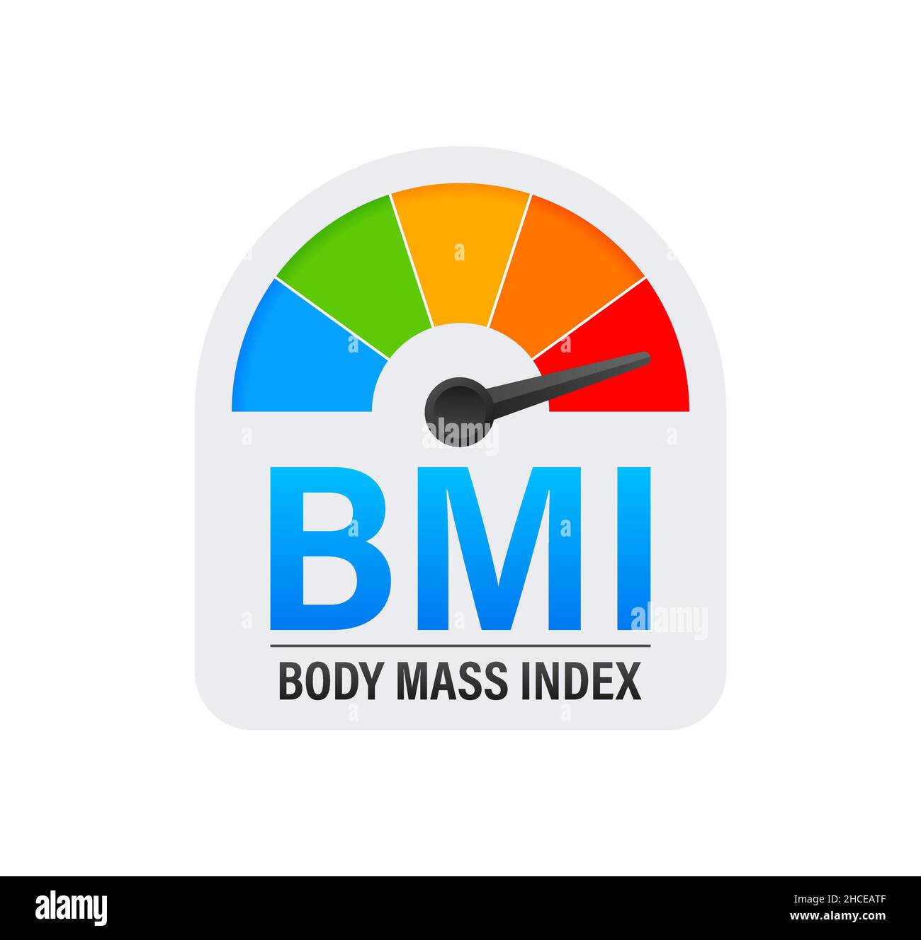 Indikator bmi on white background. Chart concept. Vector icon Stock ...