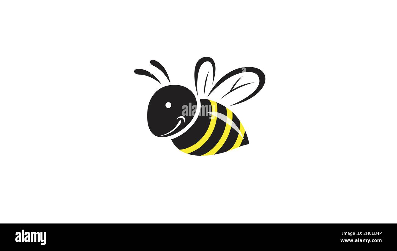 Creative Bee Abstract Logo Design Vector Stock Vector Image & Art - Alamy
