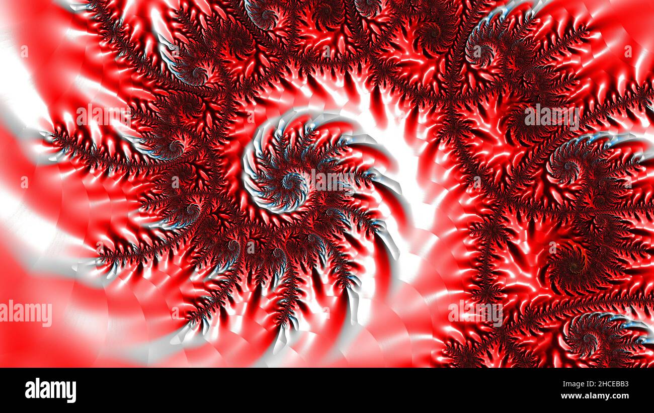 A beautiful illustration with red and white patterns Stock Photo - Alamy