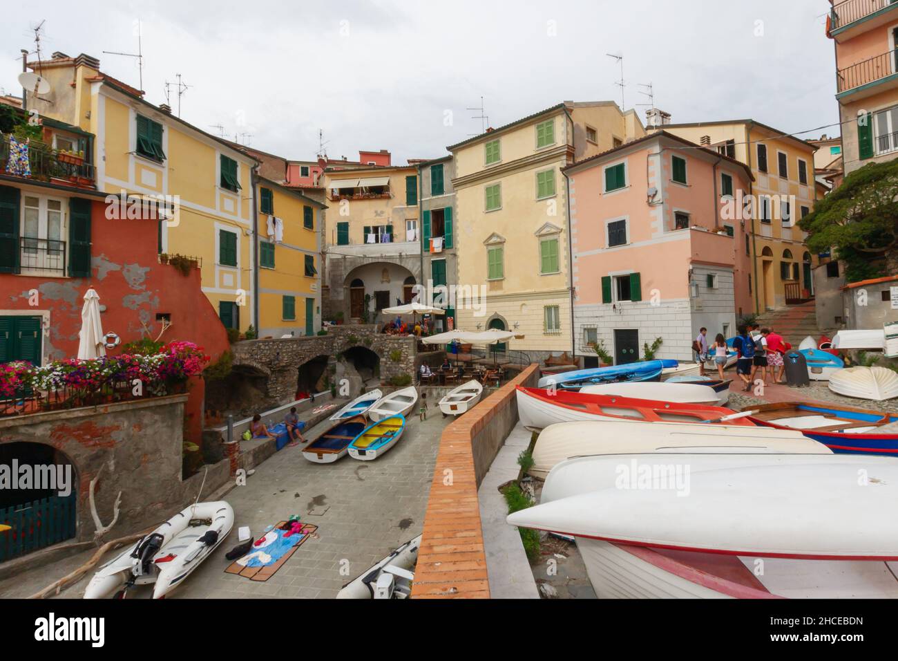 Seascape, View of Tellaro, Marina, Lerici, Ligury, Italy, Europe Stock ...