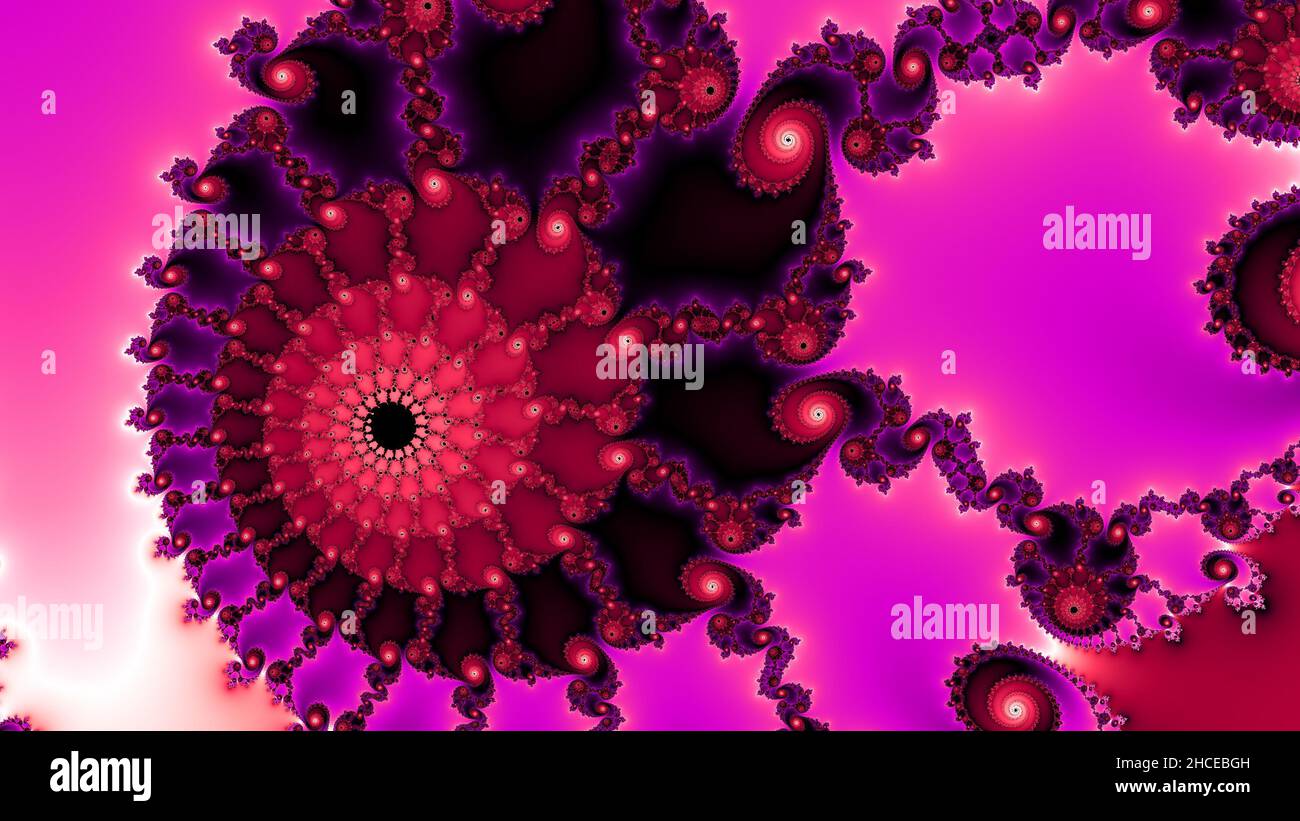 A beautiful illustration with pink and purple patterns Stock Photo - Alamy