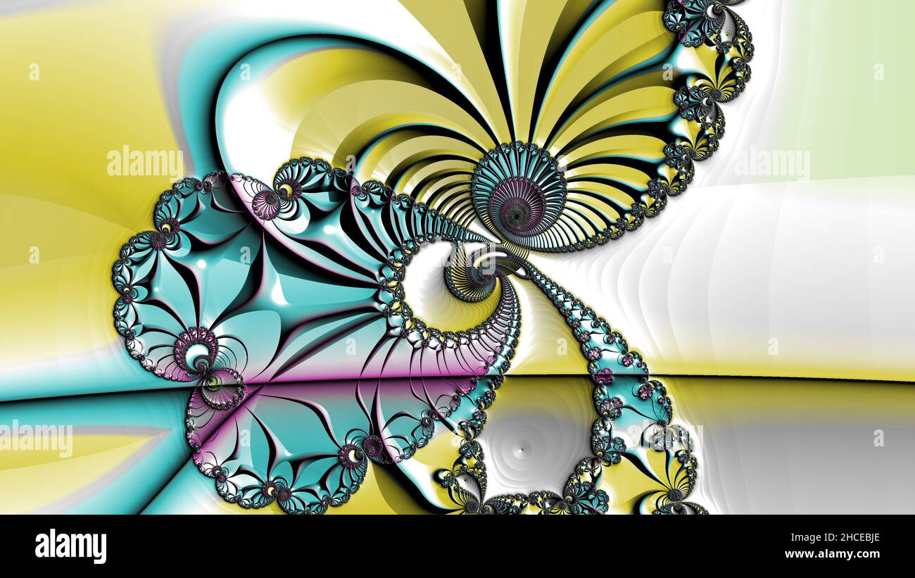 A beautiful illustration with colorful patterns Stock Photo - Alamy
