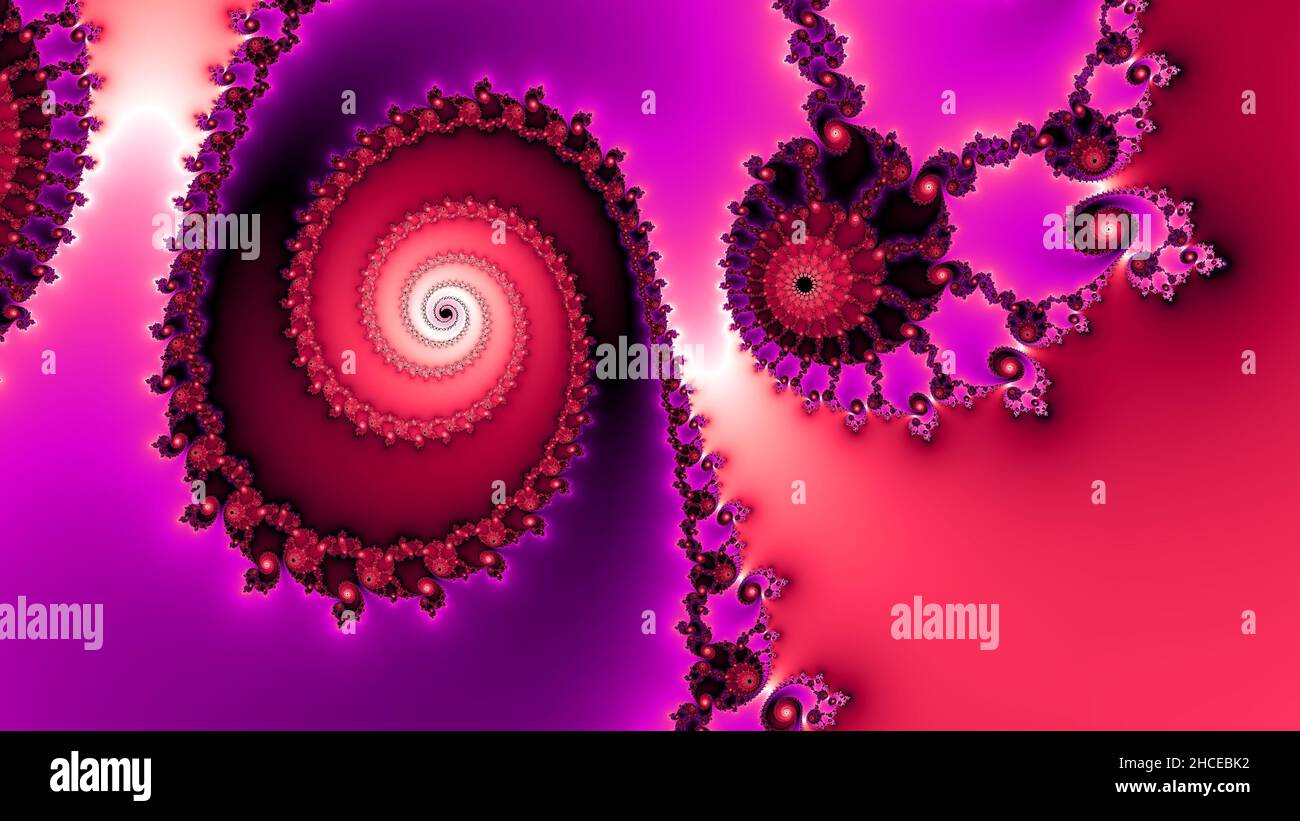 A beautiful illustration with pink and purple patterns Stock Photo - Alamy