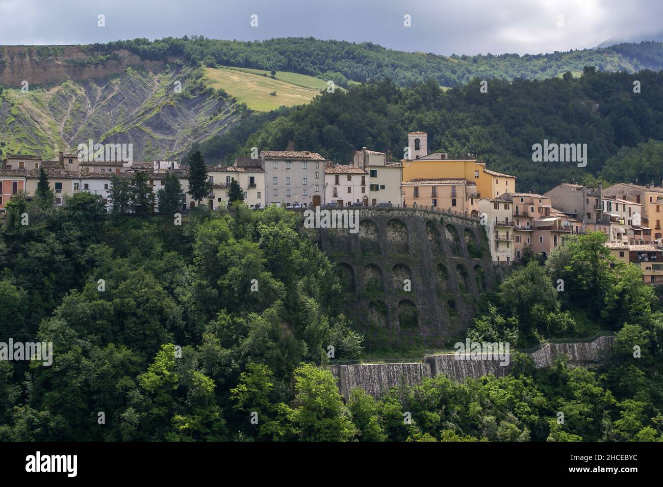 View of Castelli, City famous for the art of ceramics, Teramo, Abruzzo ...