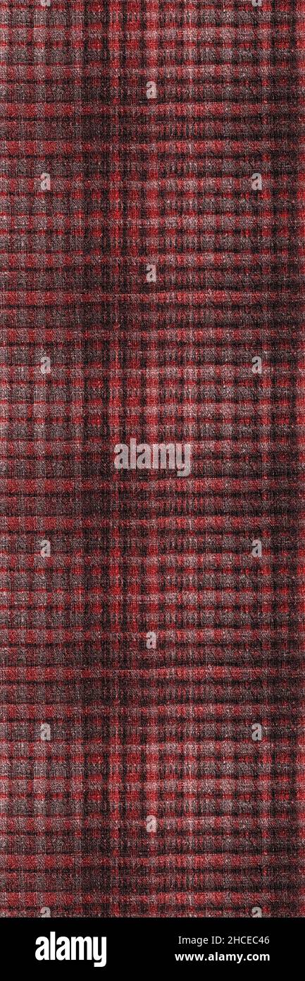Retro red black buffalo plaid check seamless border pattern ...