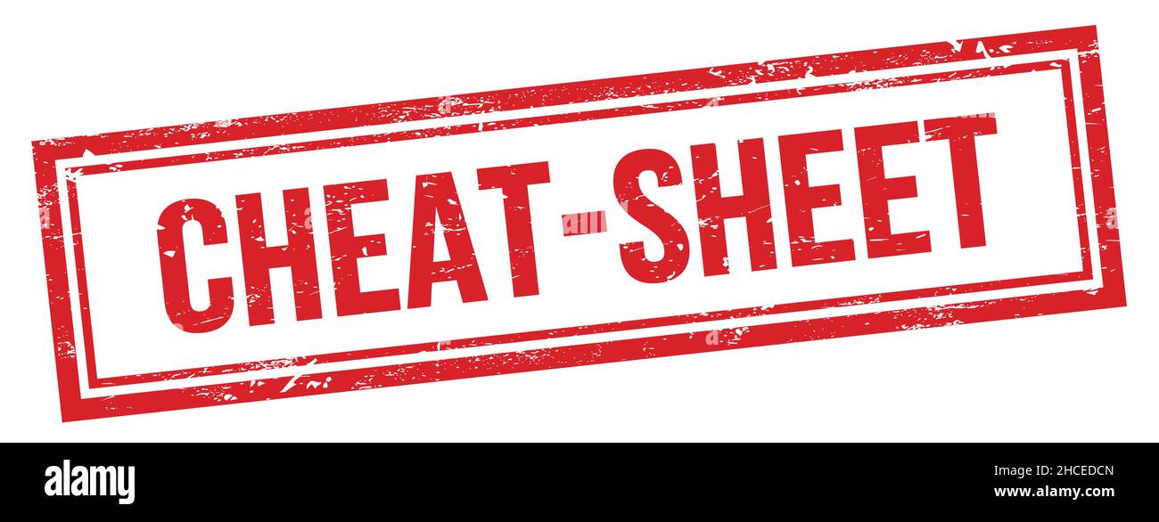 Cheat sheet stamp hi-res stock photography and images - Alamy