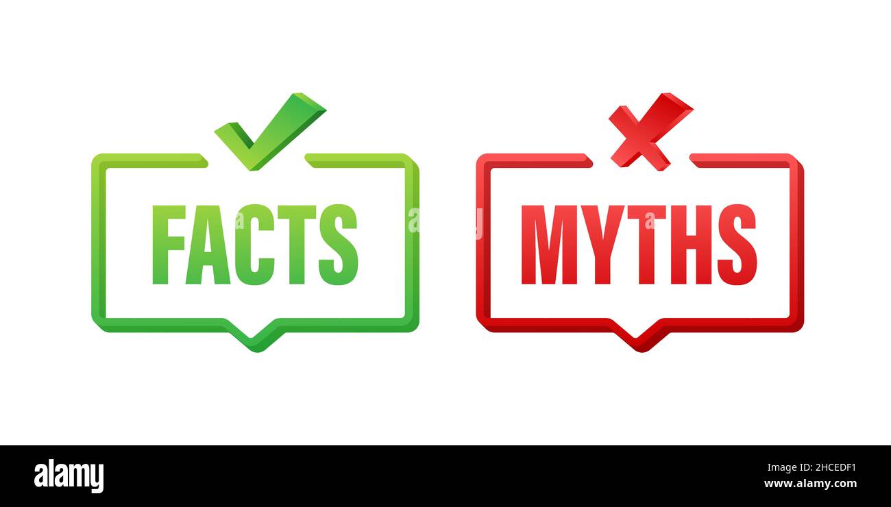 Myths facts. Facts, great design for any purposes. Vector stock ...
