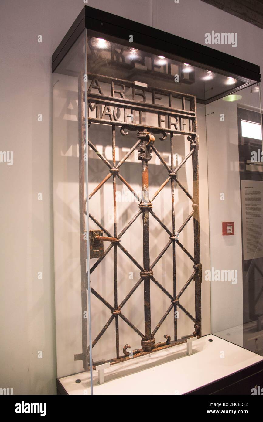 Original Arbeit Macht Frei Door, Nazi concentration camp, Dachau ...