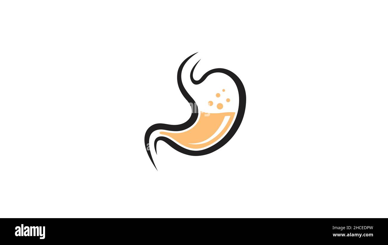 Creative Stomach Logo Vector Design Illustration Stock Vector Image ...