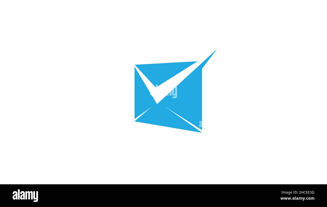 Creative Envelope Check Logo Vector Symbol Stock Vector Image & Art - Alamy