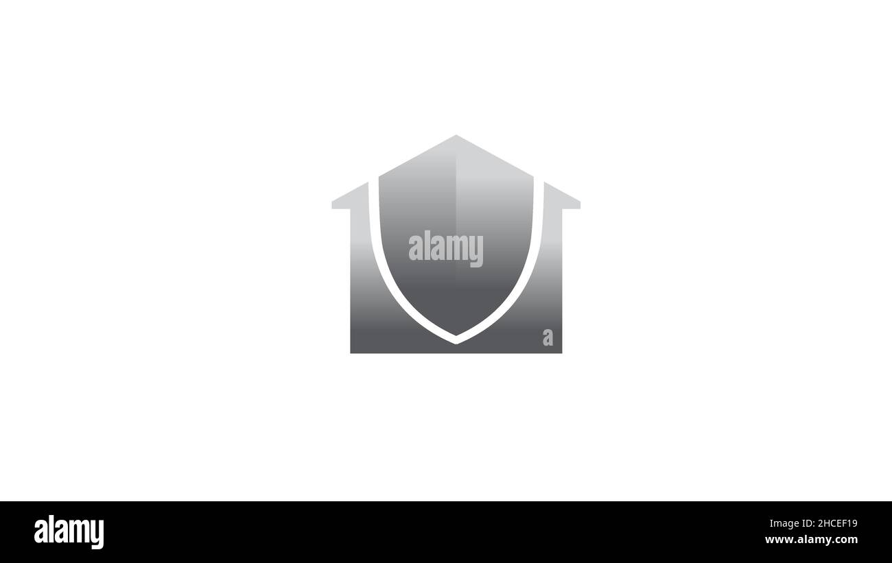 Creative Shield House Logo Symbol Design Vector Stock Vector Image ...