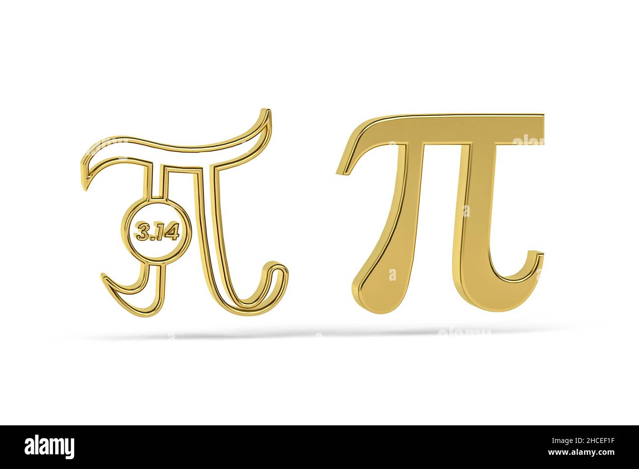 Golden 3d math formula icon isolated on white background - 3d render ...