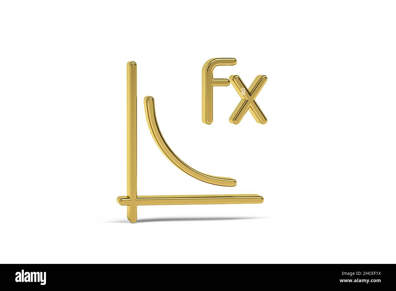Golden 3d math formula icon isolated on white background - 3d render ...