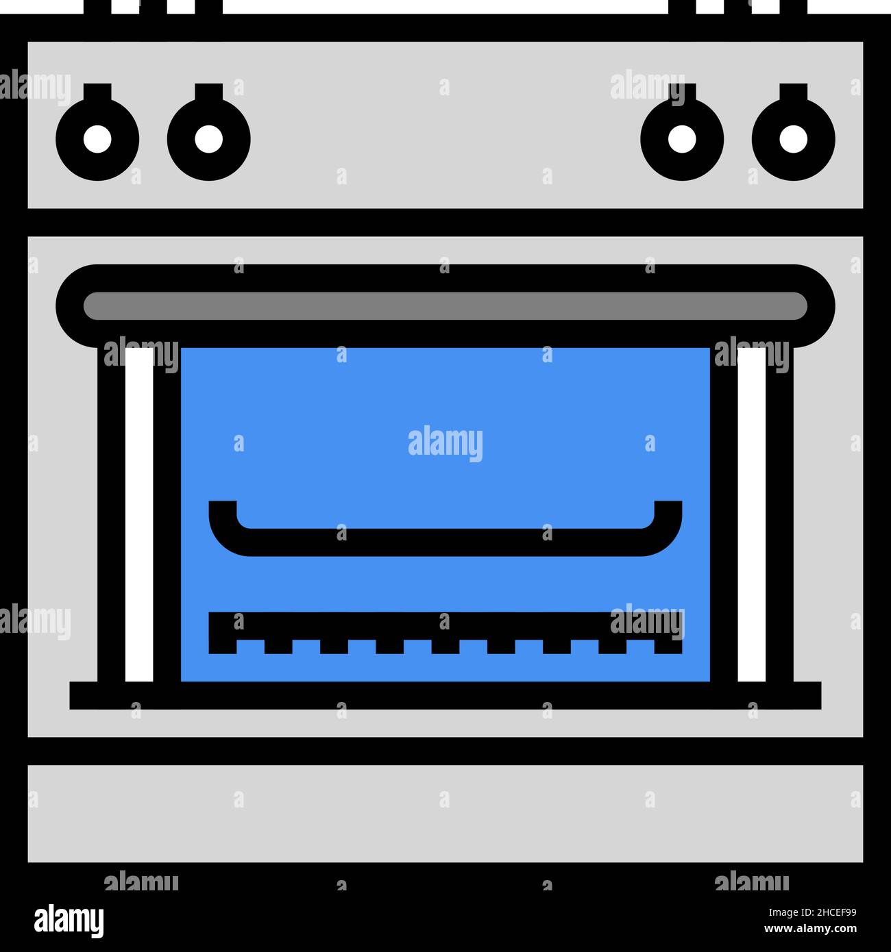 gas range color icon vector illustration Stock Vector Image & Art - Alamy