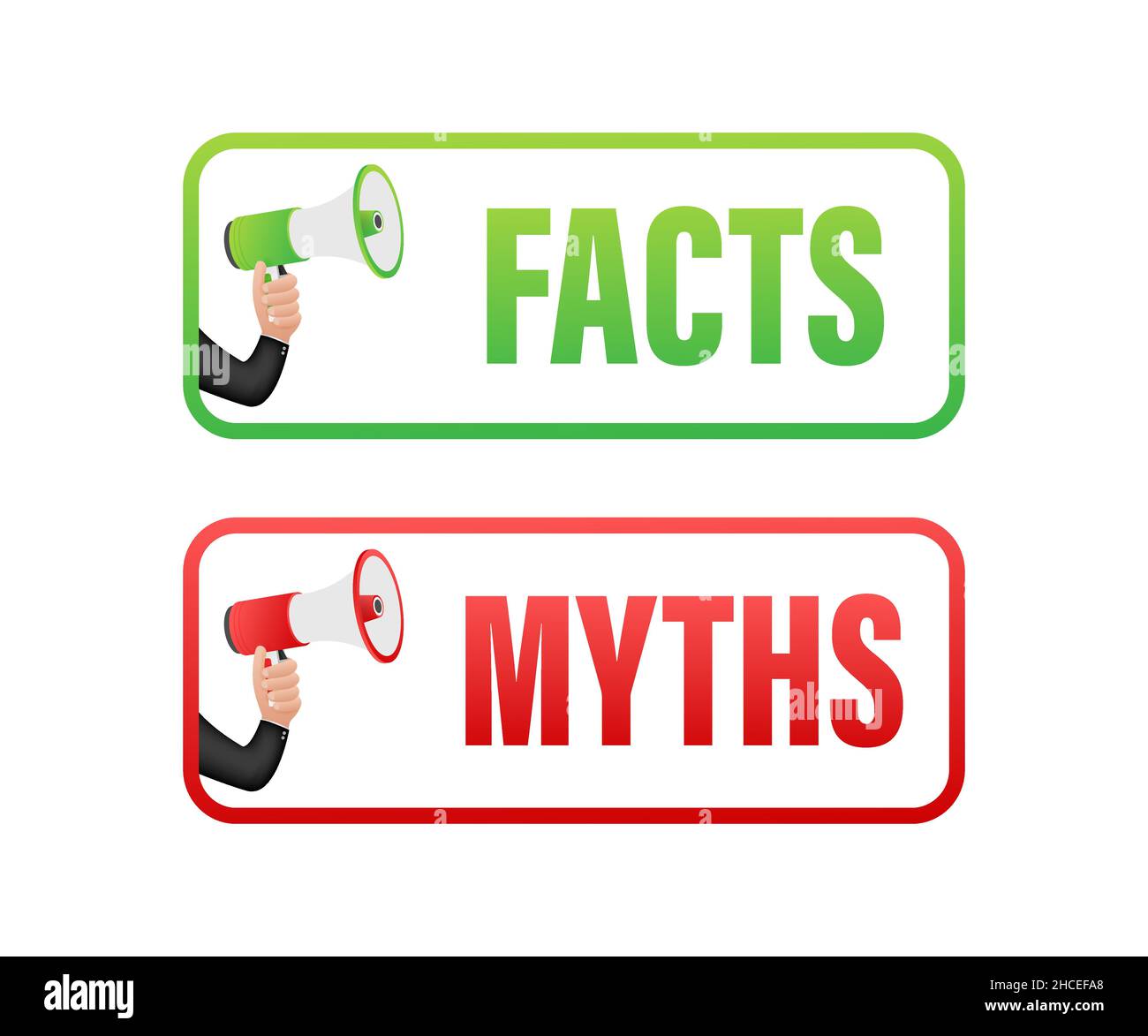 Myths facts. Facts, great design for any purposes. Vector stock ...
