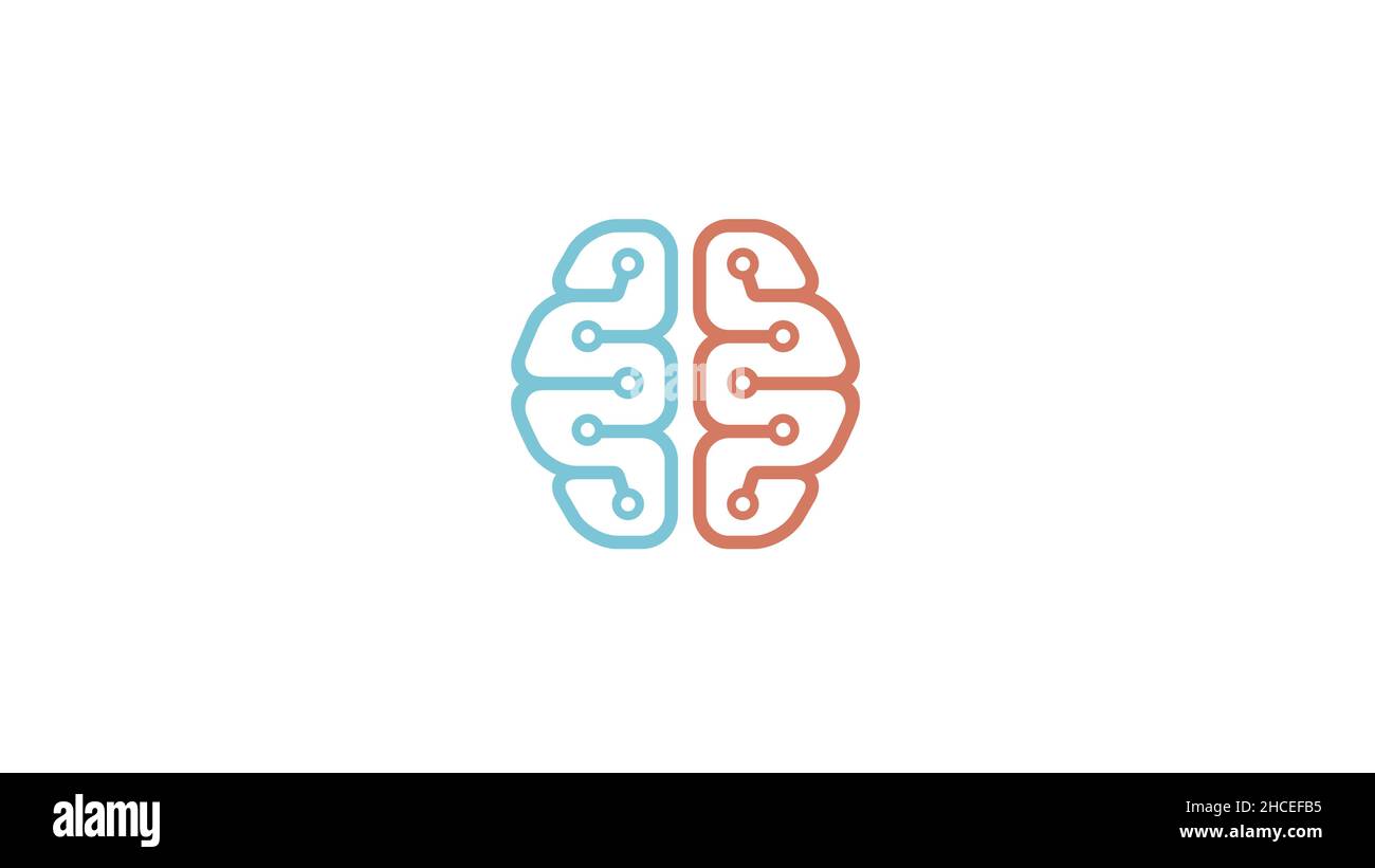 Creative Brain Technology Logo Vector design Illustration Stock Vector ...