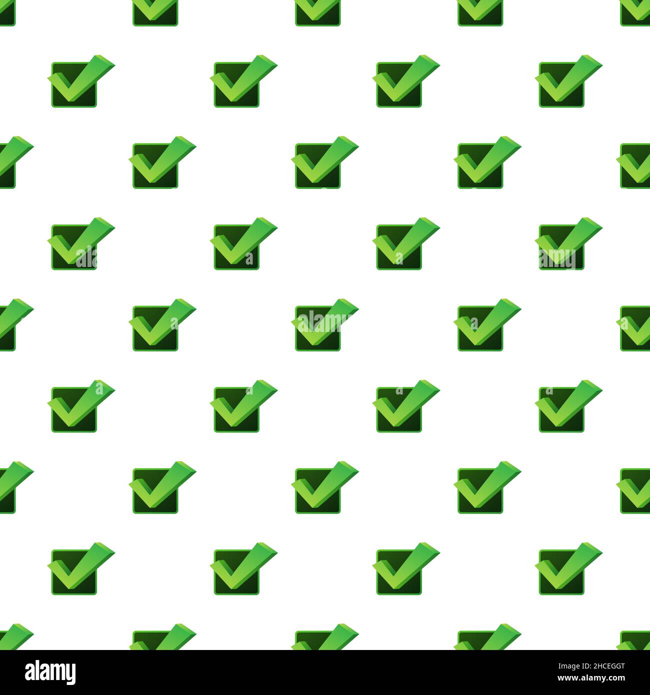 Checkmark. Green approved pattern on white background. Vector stock ...
