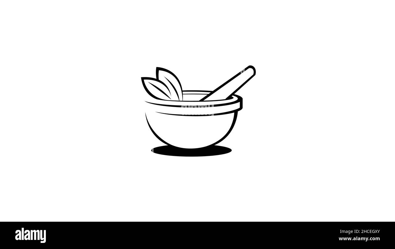abstract bowl leaves therapy Logo Vector Symbol Stock Vector Image ...