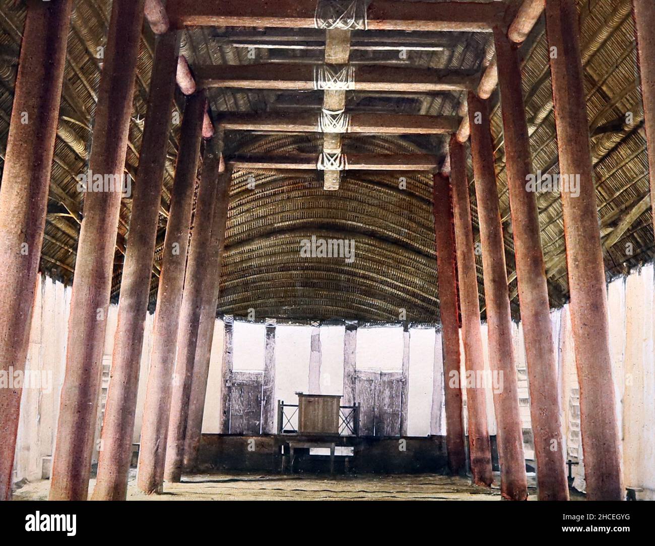 Church in Alofi, Niue Island, Victorian period Stock Photo - Alamy