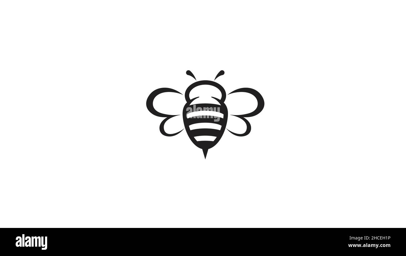 Creative Bee Lines Logo Design Vector Illustration Stock Vector Image ...
